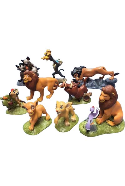 Allfun 9 Adet Aslan Kral Mufasa Simba Skar Sırtlanlar Nala Şekil Oyuncak Modeli (Yurt Dışından) Allfun 9 Adet Aslan Kral Mufasa Simba Skar Sırtlanlar Nala Şekil Oyuncak Modeli (Yurt Dışından)