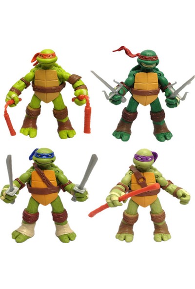 Allfun 4 Adet Grup Ninja Kaplumbağa Figürü Oyuncak Raphael Hareketli Oyuncak Modeli (Yurt Dışından) Allfun 4 Adet Grup Ninja Kaplumbağa Figürü Oyuncak Raphael Hareketli Oyuncak Modeli (Yurt Dışından)