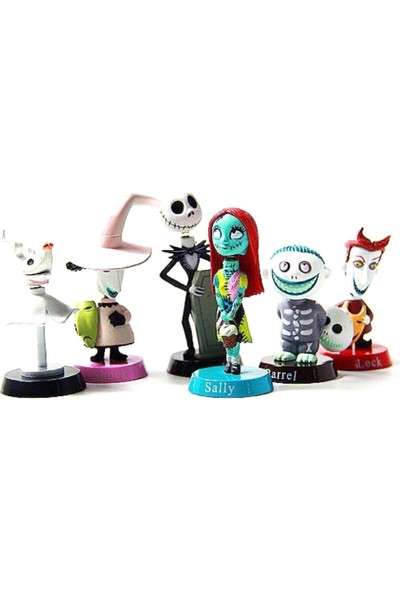 Allfun 6 Adet Grup Noel Öncesi Kabus Rakamlar Jack Skellington Kilit Sally Sıfır Varil Şok Aksiyon Figürü (Yurt Dışından) Allfun 6 Adet Grup Noel Öncesi Kabus Rakamlar Jack Skellington Kilit Sally Sıfır Varil Şok Aksiyon Figürü (Yurt Dışından)