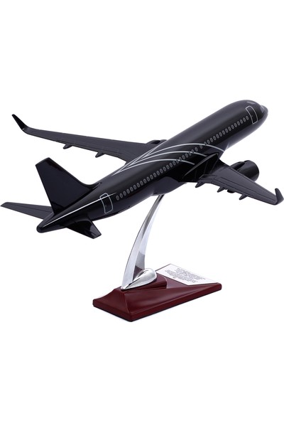Zekupp Airbus A320, 1/100 Thy Siyah Renk, Çizgili Uçak Maketi Zekupp Airbus A320, 1/100 Thy Siyah Renk, Çizgili Uçak Maketi