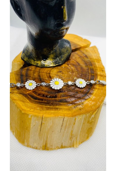 GümüşPark Midyat 925 Ayar Gümüş Papatya Model Bileklik GümüşPark Midyat 925 Ayar Gümüş Papatya Model Bileklik