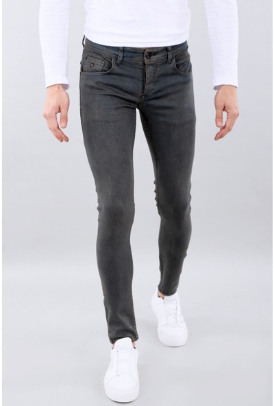 Arlin Erkek Normal Bel Skinny Fit Dar Paça Kahve Tintli Jean Pantolon Arlin Erkek Normal Bel Skinny Fit Dar Paça Kahve Tintli Jean Pantolon