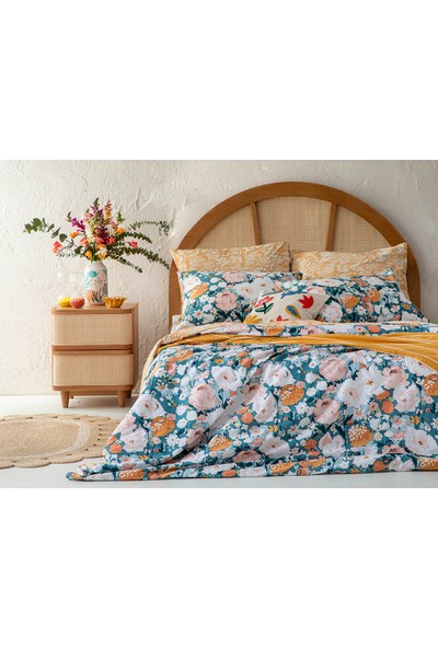 English Home Camellia Pamuklu Çift Kişilik Nevresim Seti 200X220 cm Şeftali English Home Camellia Pamuklu Çift Kişilik Nevresim Seti 200X220 cm Şeftali