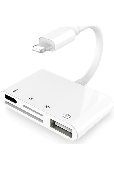 Daytona NK108L Apple iPhone Lightning To Tf Sd USB Dosya Aktarım Kart Okuyucu Çevirici Adaptör Daytona NK108L Apple iPhone Lightning To Tf Sd USB Dosya Aktarım Kart Okuyucu Çevirici Adaptör