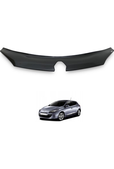 Eurocap Renault Megane 3 Ön Kaput Koruyucu Rüzgarlığı 3mm Akrilik (Abs) Piano Black 2009-2016 Eurocap Renault Megane 3 Ön Kaput Koruyucu Rüzgarlığı 3mm Akrilik (Abs) Piano Black 2009-2016