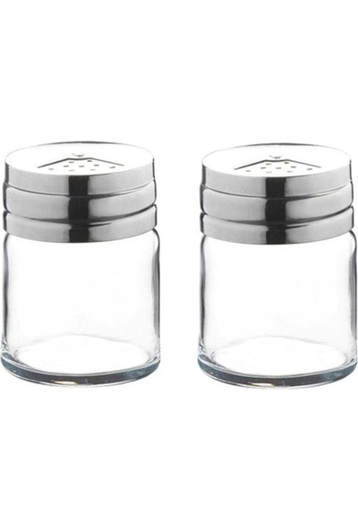 Paşabahçe Metal Kapaklı 2 Li Tuzluk 43880 Şeffaf