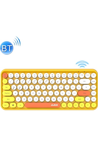 Generic 308I 84 Tuşlar Ev Ofis Bluetooth Klavye Ajazz Sarı Generic 308I 84 Tuşlar Ev Ofis Bluetooth Klavye Ajazz Sarı