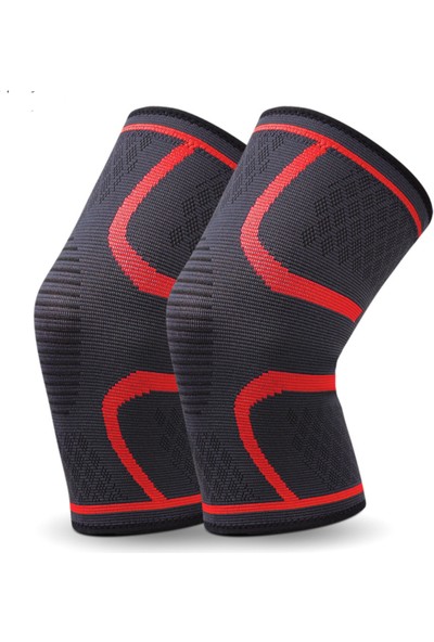 KKmoon 2 Adet Erkek Kadın Dizlik Diz Sıkıştırma Kollu Örme (Yurt Dışından)