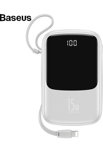 ally mobile Baseus Q Pow 3A Dijital Gösterge 10000MAH Power Bank +Apple iPhone Şarj ally mobile Baseus Q Pow 3A Dijital Gösterge 10000MAH Power Bank +Apple iPhone Şarj