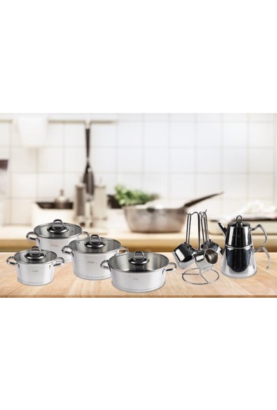 Aryıldız Julia Çelik Tencere Set 15 Parça