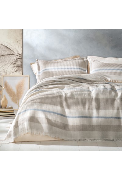 Yataş Bedding Rodi Tek Kişilik Pike Yatak Örtüsü Seti - Bej