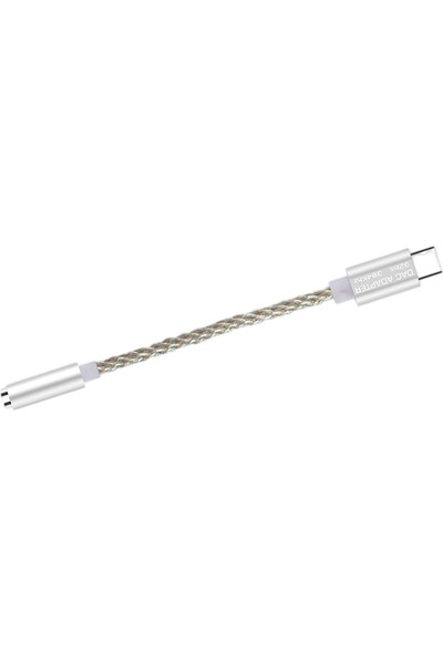 USB C Ila 3.5mm USB C Mıc Jack Harici Ses Adaptörü Gümüş Bakır Hattı USB C Ila 3.5mm USB C Mıc Jack Harici Ses Adaptörü Gümüş Bakır Hattı