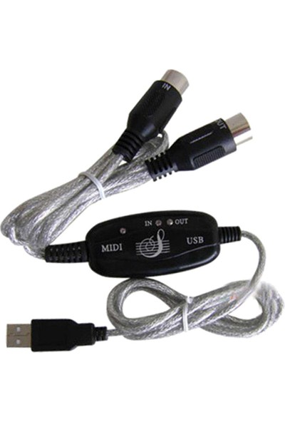 In-Out Mıdı USB Kablo Dönüştürücü Piyano Klavye Enstrüman Adaptörü Kablosu Için In-Out Mıdı USB Kablo Dönüştürücü Piyano Klavye Enstrüman Adaptörü Kablosu Için