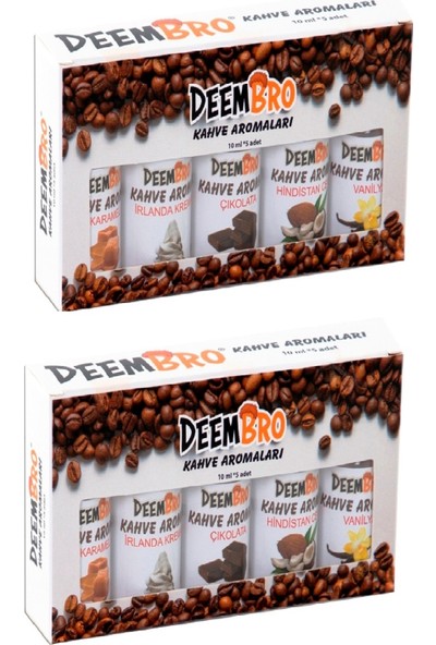 Deembro Filtre Kahve Aromaları 5 x 10 ml 2'li Deembro Filtre Kahve Aromaları 5 x 10 ml 2'li