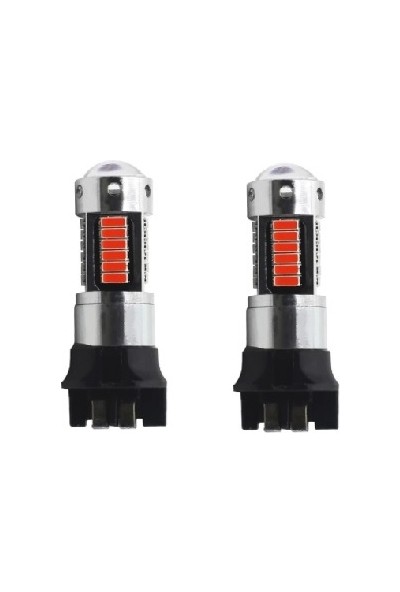 Vegaled PW24W Kırmızı LED Gündüz Farı Ampulü Vegaled PW24W Kırmızı LED Gündüz Farı Ampulü