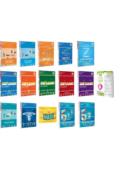 Tonguç Akademi 6. Sınıf Şampiyon Paketi 15 Kitap + 1 Adet Yaprak Test Tonguç Akademi 6. Sınıf Şampiyon Paketi 15 Kitap + 1 Adet Yaprak Test