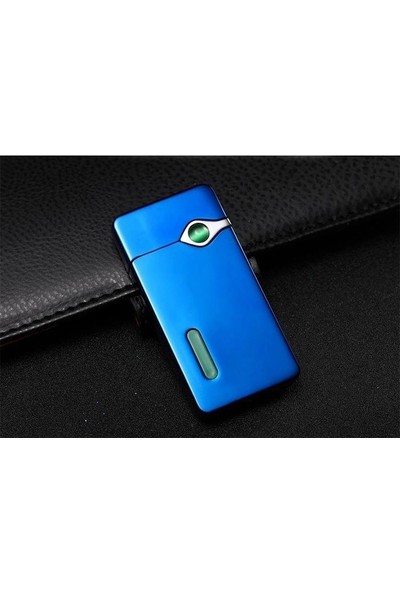Profisher Alevsiz Kızdırmalı Çakmak Elektrikli USB Şarjlı Ince Tasarım Anti Rüzgar Lacivert Profisher Alevsiz Kızdırmalı Çakmak Elektrikli USB Şarjlı Ince Tasarım Anti Rüzgar Lacivert