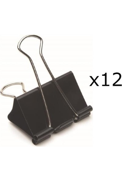 Binder Clips Metal Kıskaç 25 mm 12 Li Paket Binder Clips Metal Kıskaç 25 mm 12 Li Paket