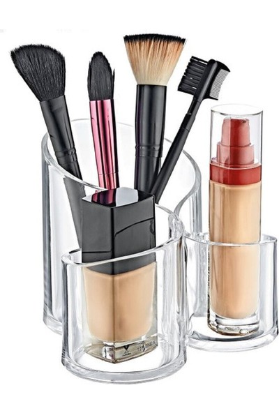 Viola 3 Gözlü Makyaj Fırçası Düzenleyici Organizeri