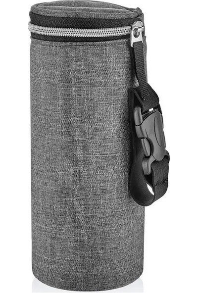 Biberon Termos Çanta Köpük ve Folyo ile Izole Sağlam Kanvas Kumaştan 22 cm / Piknik Kamp Çanta