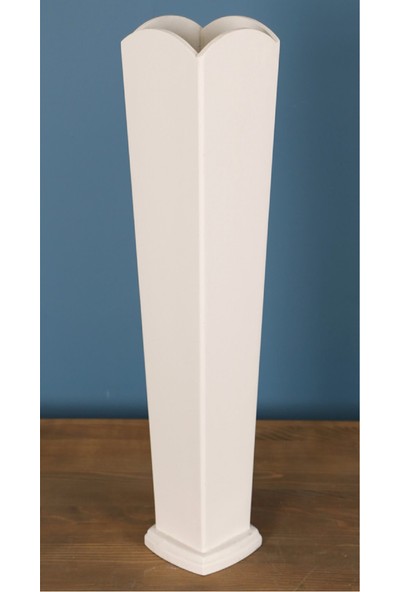 Hobimax 55 cm Dekoratif Ahşap Vazo Beyaz Hobimax 55 cm Dekoratif Ahşap Vazo Beyaz