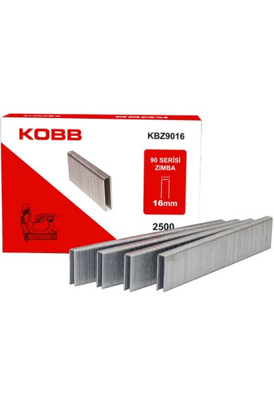 Kobb KBZ9016 16MM 2500 Adet 90 Serisi Ağır Hizmet Tipi Zımba Teli Kobb KBZ9016 16MM 2500 Adet 90 Serisi Ağır Hizmet Tipi Zımba Teli