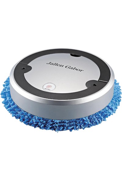 Robot Süpürge Mop USB Şarj Su Sprey Oto Zemin Makinesi Gri