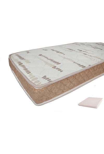 60X110X10 Örme Pamuk Terletmeyen Omurga Dostu Sünger Bebek Yatağı (Su Geçirmez Alez Hediyelidir! )