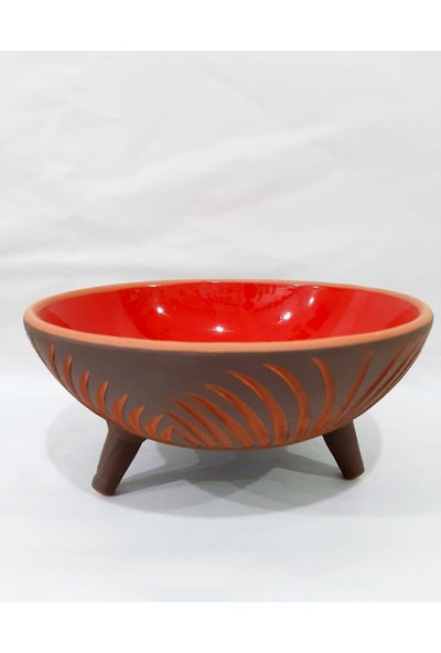 Evrenez Osmanlı Seramik Toprak Meyve ve Salata Kasesi