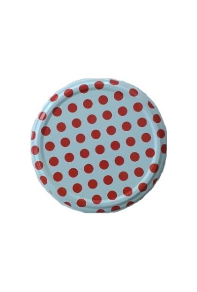 Hilalcıoğlu Konserve Kavanoz Kapağı Beyaz Puantiyeli 12 Adet