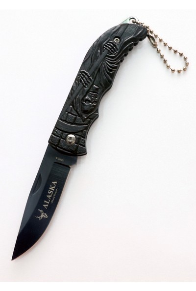 Özmert Askeri Malzeme Siyah Kamp Çakısı Azrail Model