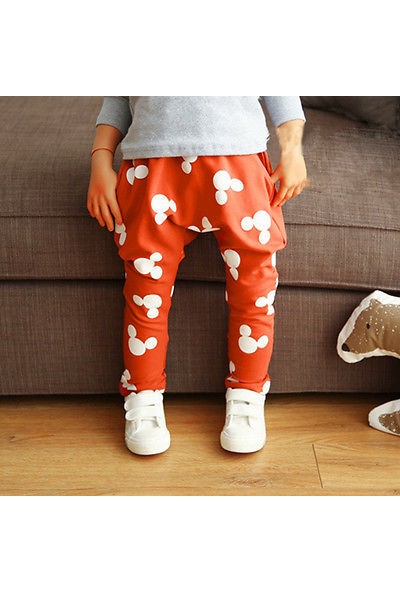 Hansior Erkek Casual Karikatür Baskılı Pantolon (Yurt Dışından)