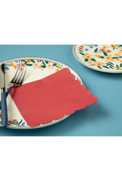 English Home Festival Kağıt Peçete Bordo 33 x 33 cm 20'li