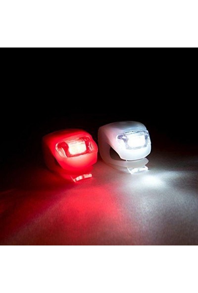 Silikon LED Bisiklet Lambası 2'li Fener Ön ve Arka Stop Işık Aydınlatma Seti - Silikon Kurbağa Başı Silikon LED Bisiklet Lambası 2'li Fener Ön ve Arka Stop Işık Aydınlatma Seti - Silikon Kurbağa Başı
