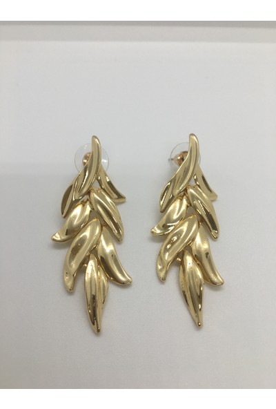 Eda Sallantılı Yaprak Küpe