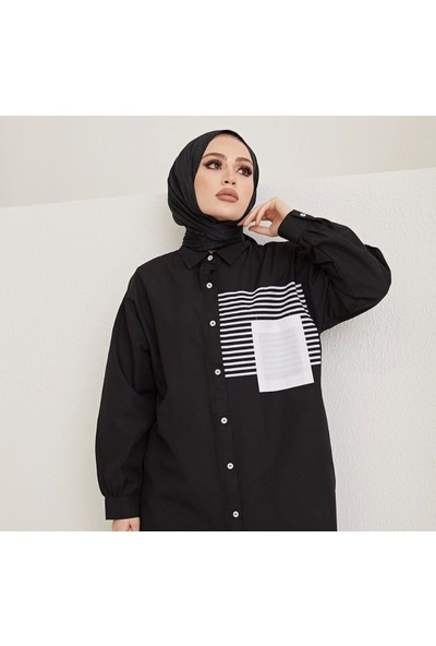 Ece Moda Tek Cepli Spor Gömlek Tunik Ece Moda Tek Cepli Spor Gömlek Tunik