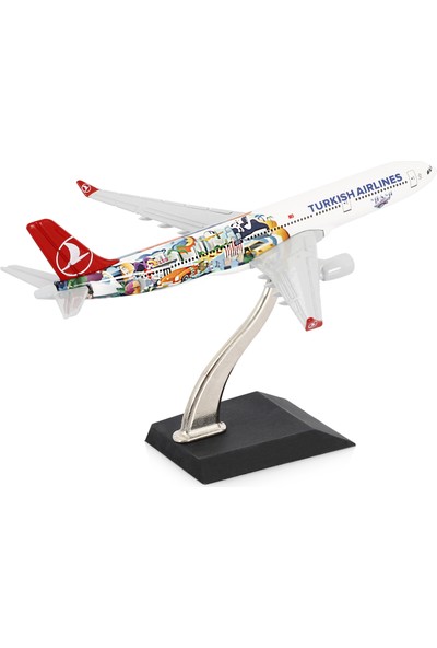Zekupp Thy Metal Gövde Airbus A330-300 1:400 Miami Tasarımlı Model Uçak Zekupp Thy Metal Gövde Airbus A330-300 1:400 Miami Tasarımlı Model Uçak