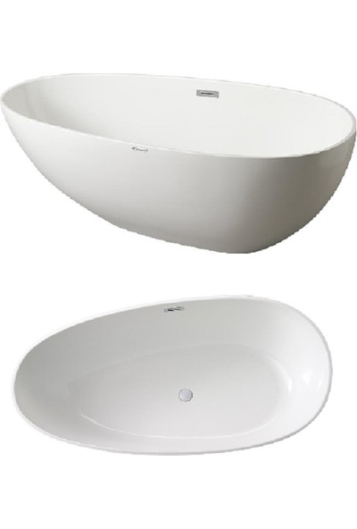 Beyaz Lagoon Bağımsız Küvet 168X86X57CM Beyaz Lagoon Bağımsız Küvet 168X86X57CM