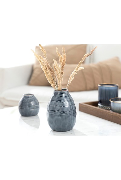 English Home Erica Vazo 9,5 x 9,5 x 13 cm Mavi
