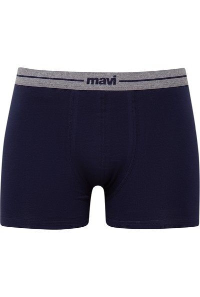 Mavi Lacivert Basic Boxer