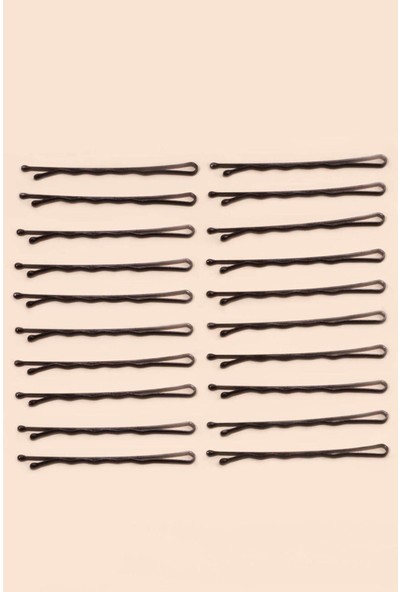 Bahels 100'LÜ Siyah Tel Saç Tokası Seti