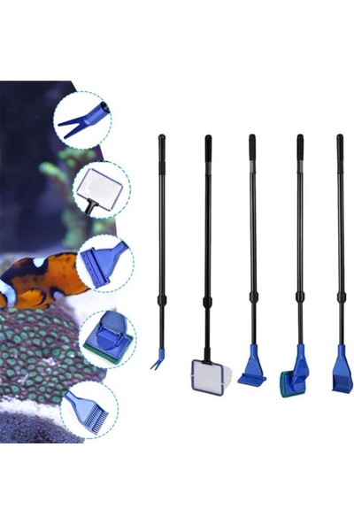 5 In 1 Akvaryum Tankı Temizleme Seti Akvaryum Balığı Bakım Seti-