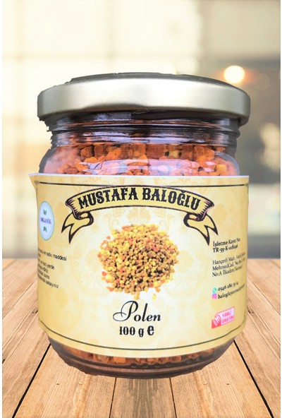 Mustafa Baloğlu Bal Ürünleri Polen 100 gr