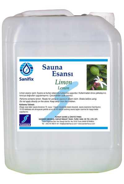Sanifix Sauna Esansı Limon 2 kg Sanifix Sauna Esansı Limon 2 kg