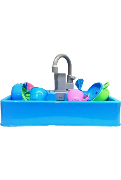 Kahraman Oyuncak Çeşmeli Lavabo Oyuncak Çevirmeli 90 Derece Dönebilen Musluk Garantili Adaptör 9 Parça Mavi Kahraman Oyuncak Çeşmeli Lavabo Oyuncak Çevirmeli 90 Derece Dönebilen Musluk Garantili Adaptör 9 Parça Mavi