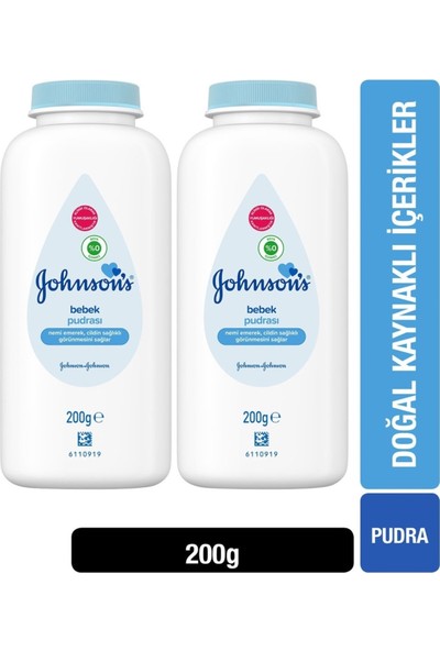 Johnsons Baby Bebek Pudrası 200GR (2 Li Set)