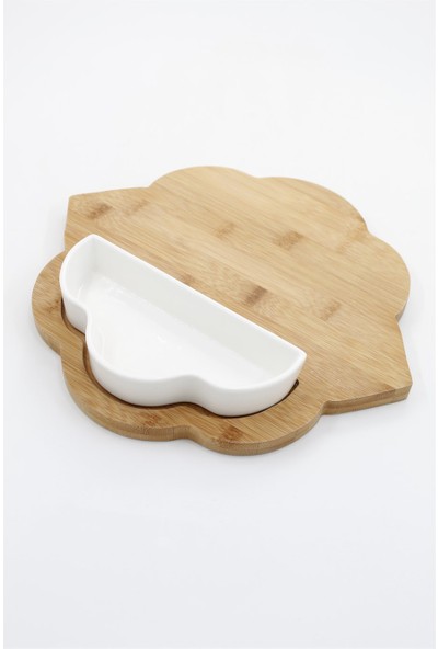 Schafer Bambulu Otantik Sunum Seti Beyaz Schafer Bambulu Otantik Sunum Seti Beyaz