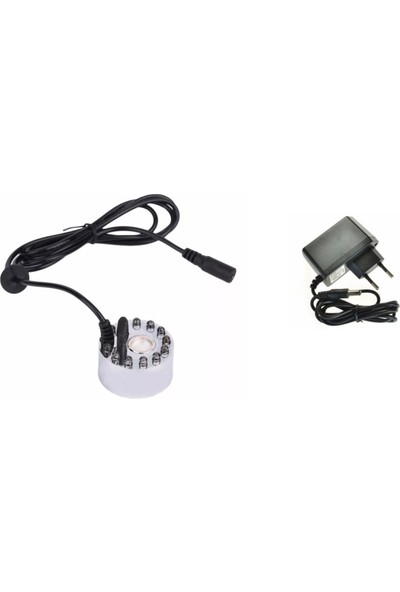 Bmk Electro Ankara Soğuk Buhar Nem Nözülü Sis Yapıcı+ Adaptör Dahil 12 LED Renkli Bmk Electro Ankara Soğuk Buhar Nem Nözülü Sis Yapıcı+ Adaptör Dahil 12 LED Renkli