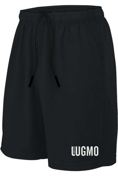 Lugmo Halı Saha Futbol Şortu Antrenman Şortu Fileli Siyah