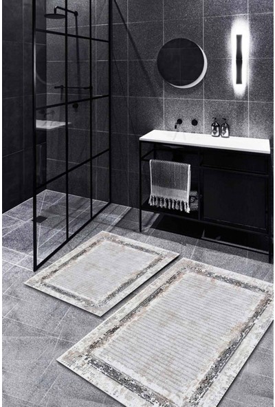 Esta Halı Şerit Detaylı Eskitme 2'li Halı Takımı (60X100/40X60) - ES1323 Esta Halı Şerit Detaylı Eskitme 2'li Halı Takımı (60X100/40X60) - ES1323